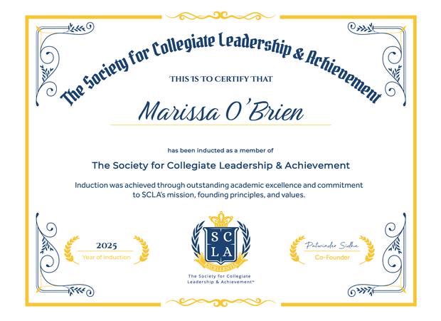 Certificate – The SCLA