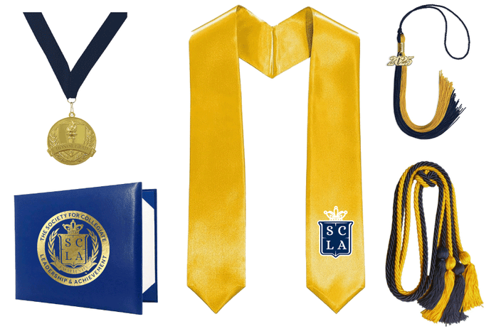 Ultimate Graduation Set - Cord, Stole, Tassel, Medallion & Certificate ...